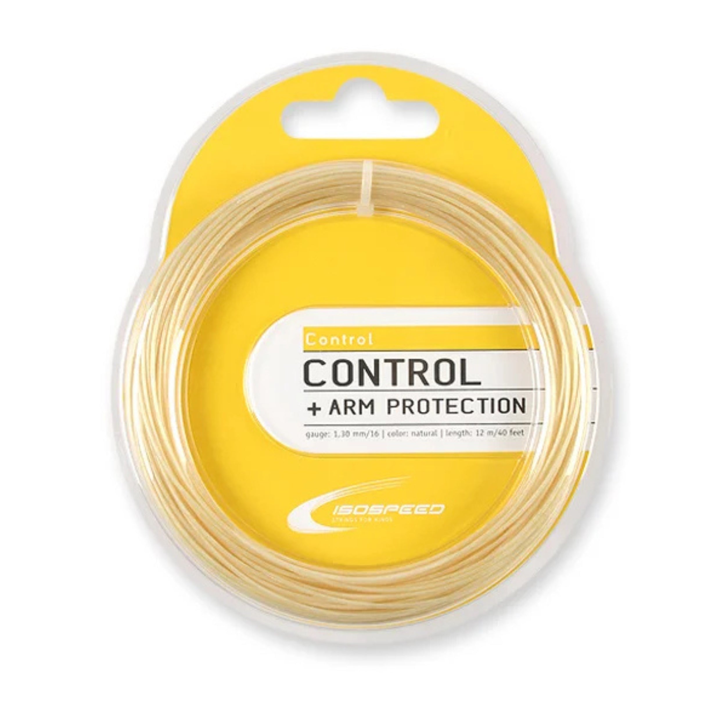 ISOSPEED STRING CONTROL NAT 16 1.30MM SET – Baseline Racquets
