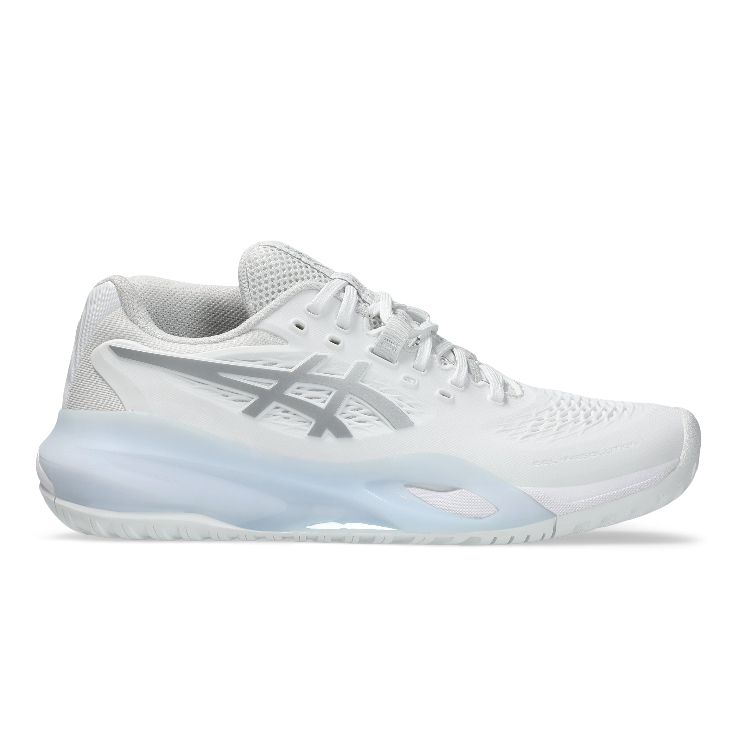 ASICS SHOE G-RESOLUTION X WN WHITE/PURE SILVER (AW25) – Baseline Racquets
