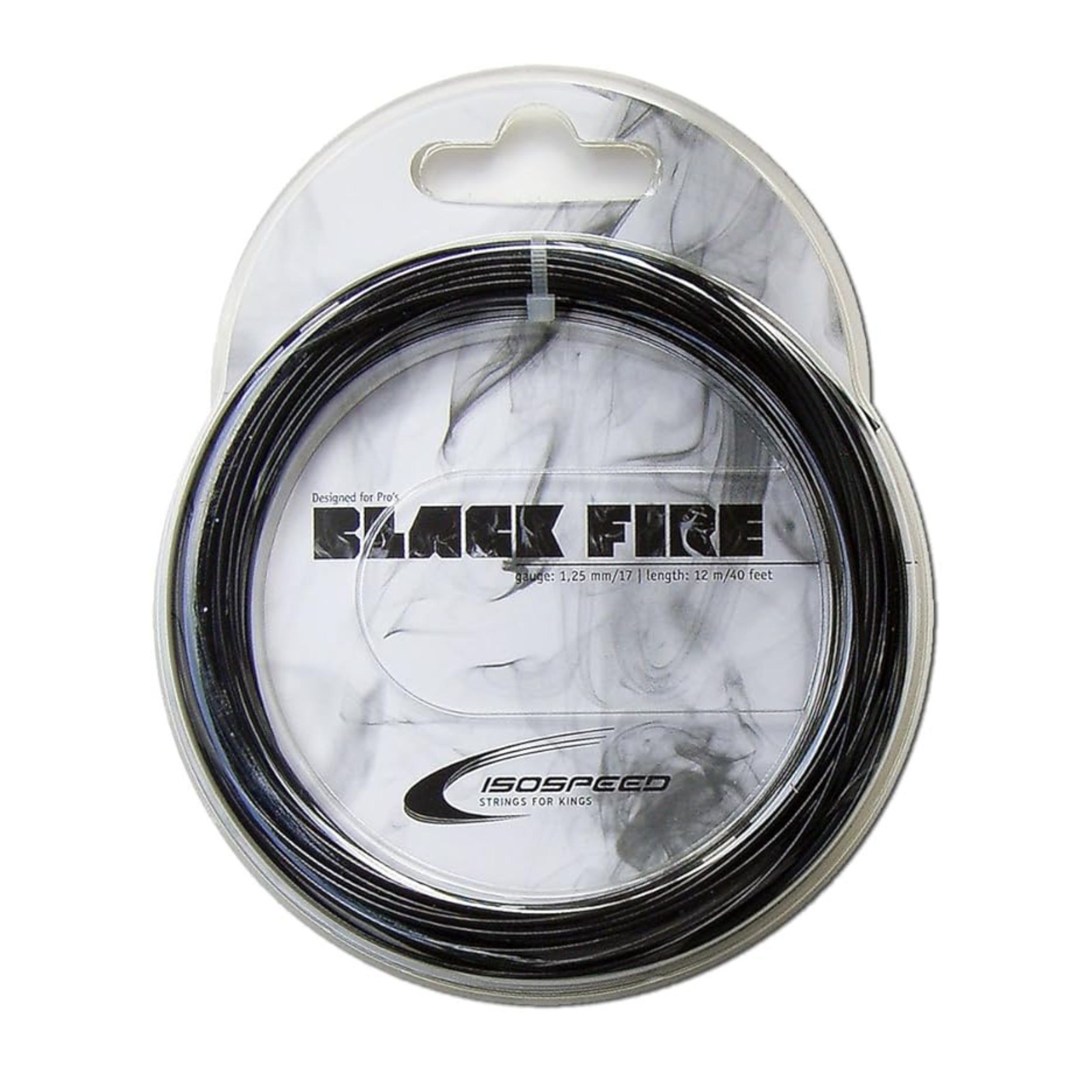 ISOSPEED STRING BLACK FIRE 17 1.25MM SET – Baseline Racquets