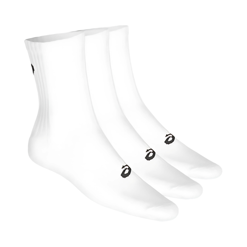 ASICS SOCK CREW TENNIS WHITE (3) – Baseline Racquets