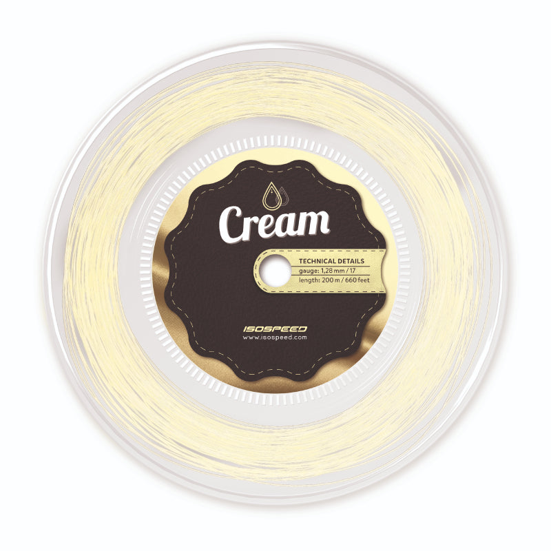ISOSPEED STRING CREAM 17 1.23MM REEL – Baseline Racquets