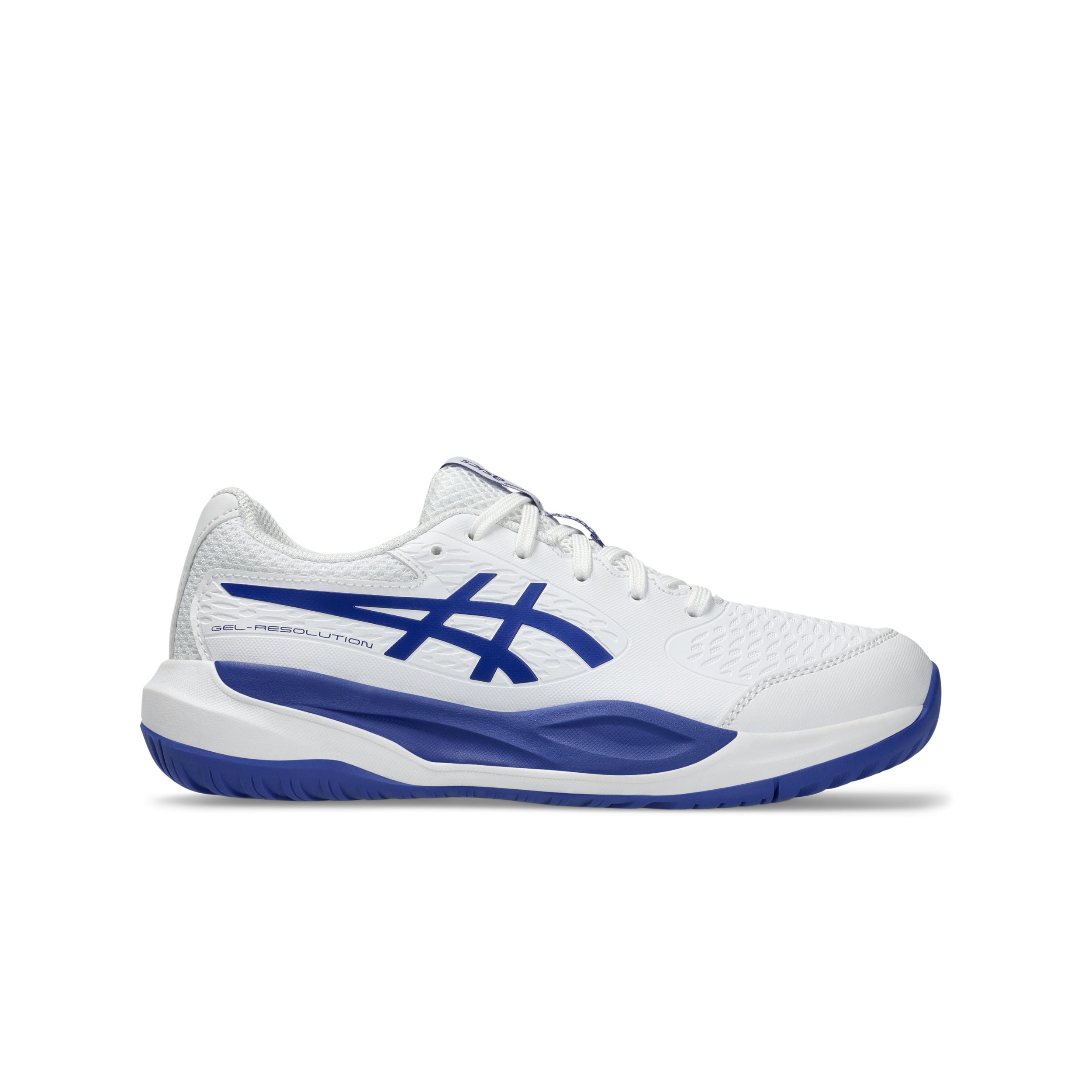 ASICS SHOE G-RESOLUTION X KID WHITE/DARK COBALT (AW25) – Baseline Racquets
