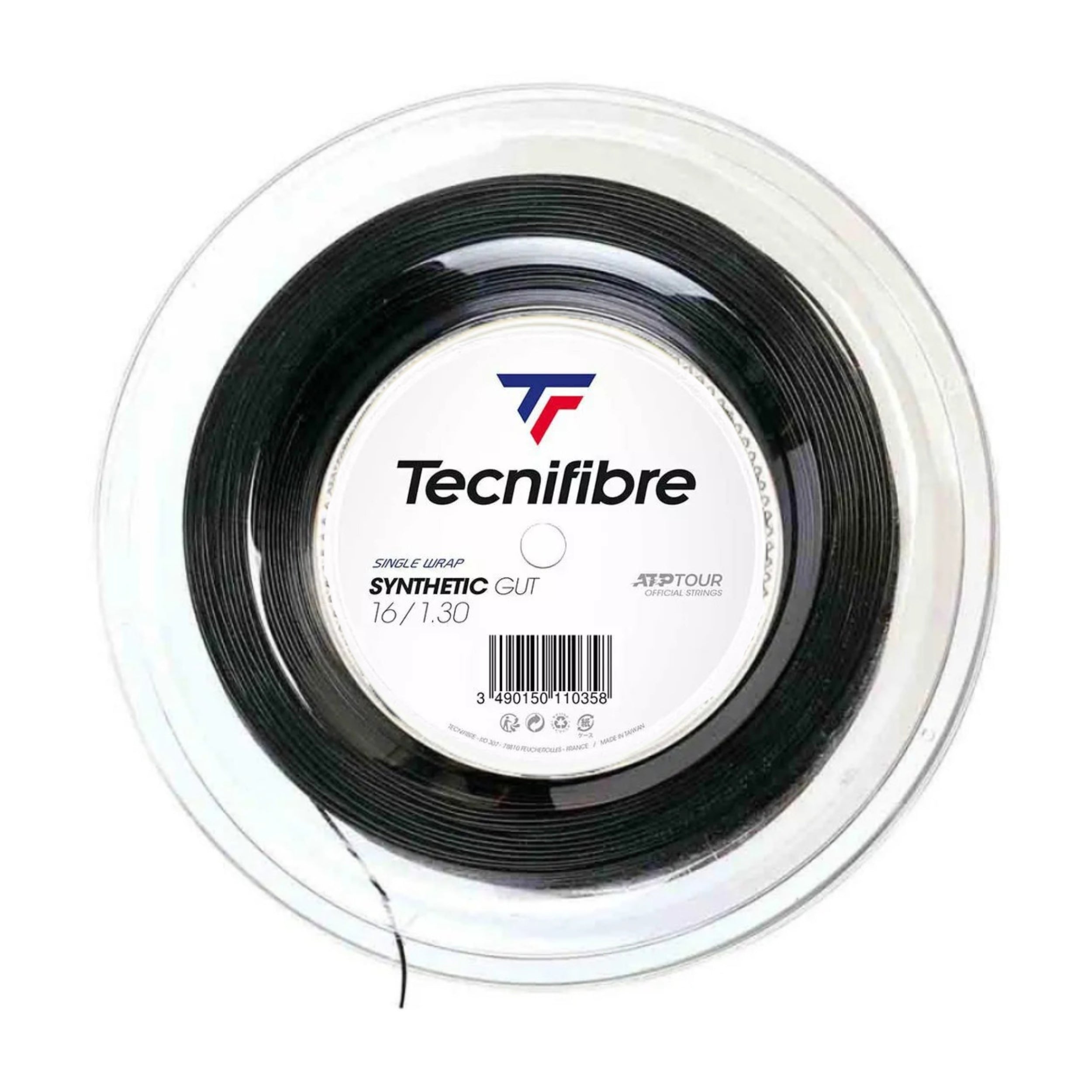 TECNIFIBRE STRING SYN GUT 1.30MM 16G BLK REEL – Baseline Racquets