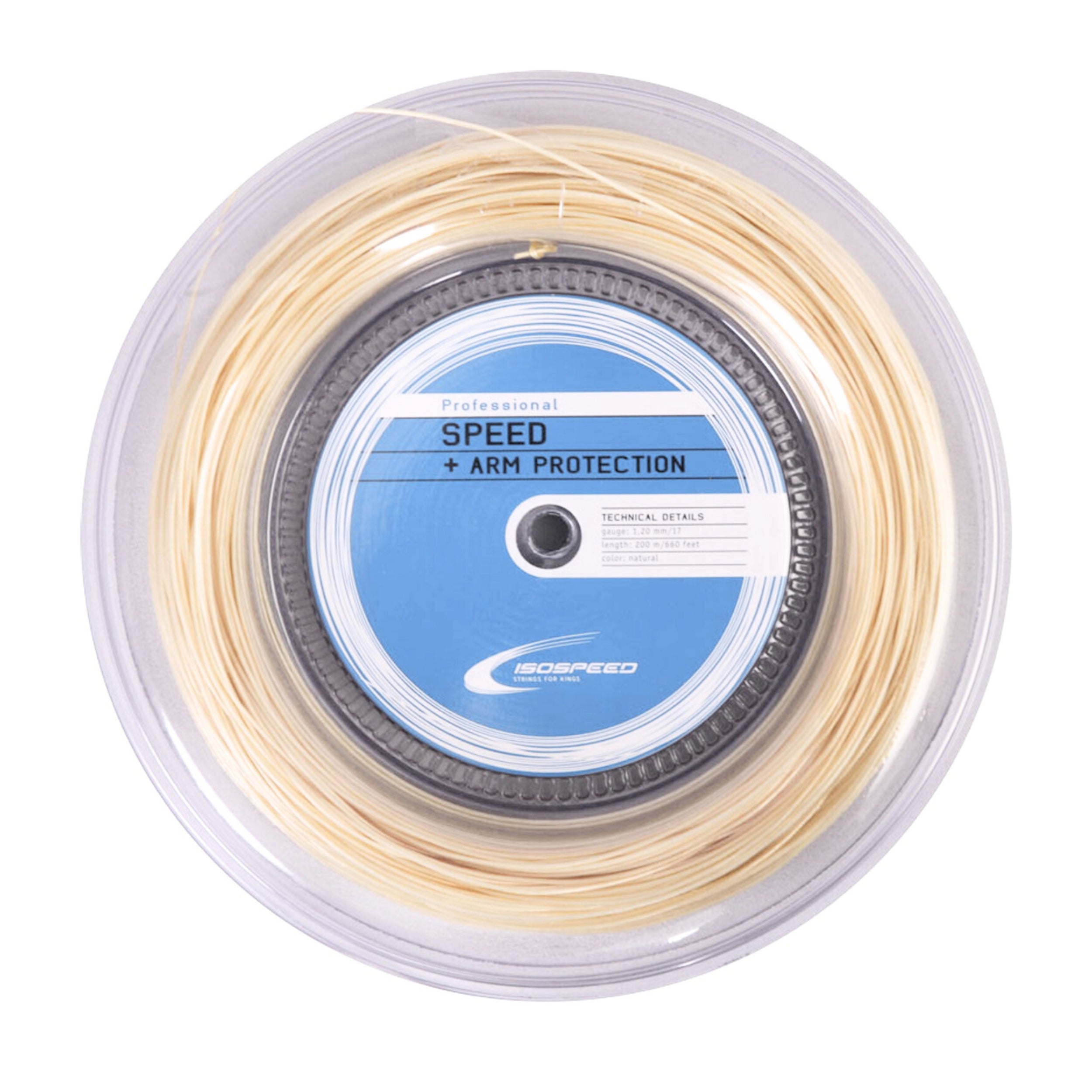 ISOSPEED STRING PROFESSIONAL NAT 17 1.20MM REEL – Baseline Racquets